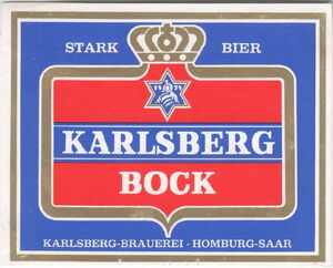 Drink Label: Karlsberg Bock (Karlsberg Brauerei, Germany, Federal ...