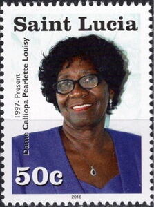 Stamp: Dame Pearlette Louisy (Saint Lucia(Governor Generals of St ...