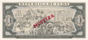 Banknote: 1 Peso (Cuba(1967-1990 Issue) Wor:P-102b.8s