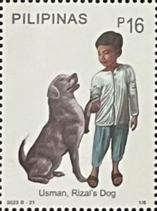 Stamp: Usman, Rizal's Dog. (Philippines(Dogs in Philippine History ...