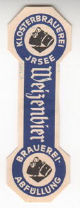 Drink Label: Irseer Weizenbier (Klosterbrauerei Irsee, Germany, Federal ...