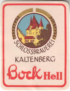 Drink Label: Kaltenberg Bock Hell (Schlossbrauerei Kaltenberg, Germany, Federal RepublicCol:DE ...
