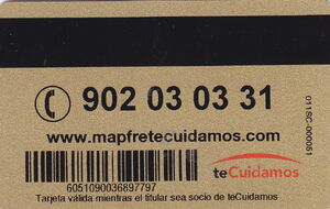 Functional Card: Mapfre - Te cuidamos (Insurance, Spain(Mapfre) Col:ES ...
