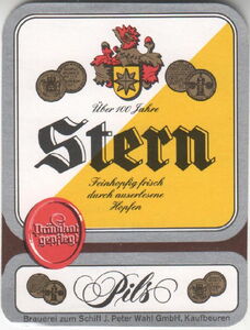 Drink Label: Stern Pils (Schiffbrauerei Kaufbeuren, Germany, Federal ...