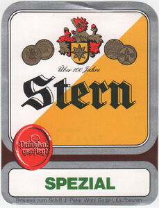 Drink Label: Stern Spezial (Schiffbrauerei Kaufbeuren, Germany, Federal RepublicCol:DE-BEER-036222