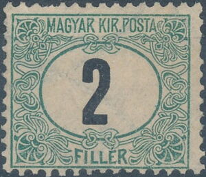 Selo: Magyar Kir Posta, wmk. 3, perf. 11½x12 (Hungria(Postage Due ...