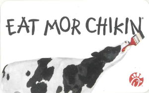 Gift Card: EAT MOR CHIKIN Cow Painting (Chick-fil-A, United States of ...