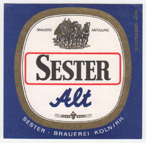 Drink Label: Sester Alt (Sester Brauerei Köln, Germany, Federal ...