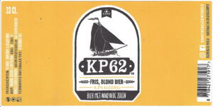Drink Label: KP62 Blond (Brouwerij De Wereld, NetherlandsCol:NL-BEER-040585