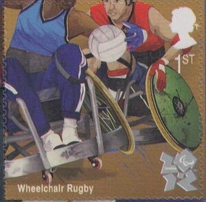 Stamp: Wheelchair Rugby (United Kingdom of Great Britain & Northern ...