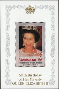 Stamp: 60th Birthday of her Majesty Queen Elizabeth II; unissued SS ...