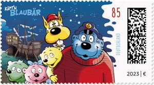 Briefmarke: Captain Bluebear (Deutschland, Bundesrepublik(Cartoon ...
