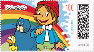 Stamp: Pinocchio (Germany, Federal Republic(Cartoon Heroes of Childhood ...