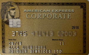 Bank Card: American Express Gold (American Express, United Kingdom of ...