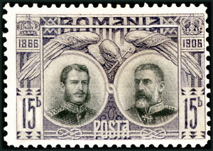 Stamp: Carol I as Domnitor and King (Romania(40th Anniv. of the Reign ...