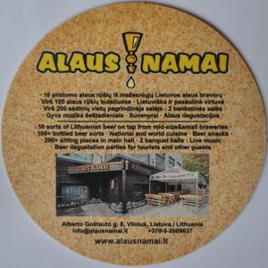 Beer Coaster: Vilniaus alus (Vilniaus alus, LithuaniaCol:LT-000357