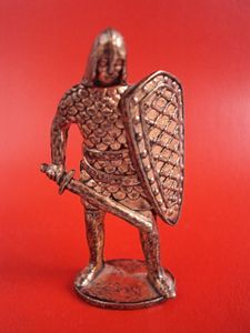 Meal Toy: Warrior (8th Century) / copper (Kinder Surprise, Italy(Kinder ...