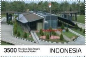 Stamp: Border Post at Sota, South Papua (Indonesia(Border Posts of ...