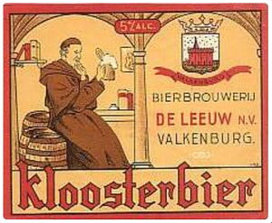 Drink Label: Leeuw Kloosterbier (Brouwerij De Leeuw, NetherlandsCol:NL ...