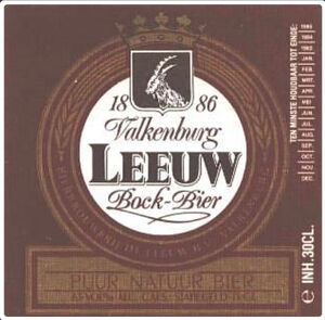 Drink Label: Leeuw Bock Bier (Brouwerij De Leeuw, NetherlandsCol:NL ...