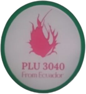 Fruit Sticker: PLU 3040 From Ecuador (EcuadorCol:EC-FR-02320