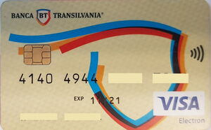 Bank Card: BT new sigla (Banca Transilvania, RomaniaCol:RO-VE-0155