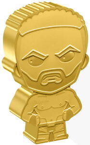 Coin: 2 Dollars (Chibi™ Coin - UFC® - Jon Jones - Gilded) (Niue ...