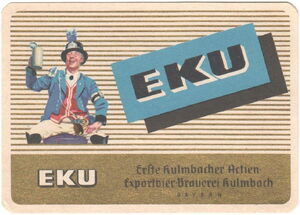 Drink Label: Eku (Erste Kulmbacher Actienbrauerei EKU, Germany, Federal ...