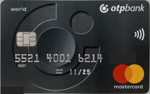 Bank Card: Logo Black (Otpbank, RussiaCol:RU-MC-2719