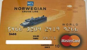 Bank Card: Norwegian Cruise Line (Bank of America, United States of ...