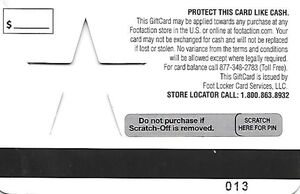 Gift Card: Footaction (Footaction, United States of America(Footaction ...