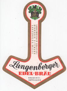 Drink Label: Langenberger Edel-Brau (Langenberger Brauerei Gebr ...