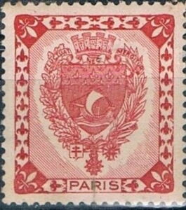 Stamp: Coat of Arms of Paris (France: Cinderella Stamps(Paris in the ...