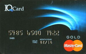 Bank Card: IQ Card (Bank ITB, RussiaCol:RU-MC-0998