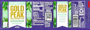 Drink Label: Gold Peak Zero Sugar Sweet (Coca-Cola Company, United ...