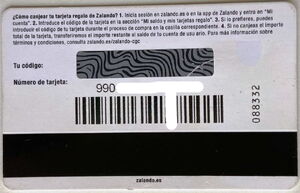 Tarjeta Regalo: Zalando (Zalando, España(Zalando) Col:ES-ZAL-002.a
