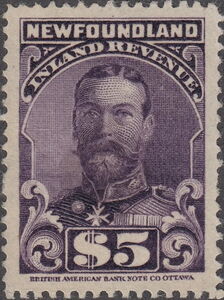Stamp: King George V (1865-1936) (Newfoundland: Revenue Stamps(Inland ...