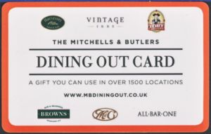 Gift Card: Dining Out Card (MB Dining Out, United Kingdom of Great ...