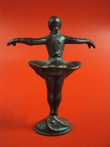 Meal Toy: Ballet Dancer 1 / bronze (Kinder Surprise, Italy(Kinder ...