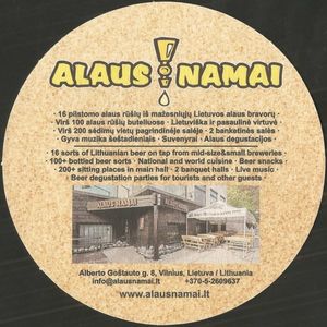 Beer Coaster: Raudonuju Dobilu Alus (Piniavos Alutis, LithuaniaCol:LT ...