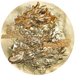 Coin: 18,888 CFA Francs (Dragon Fire Gilded) (Chad(Numismatic Product ...