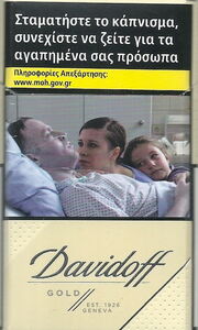 Paquete de Cigarrillos: Davidoff Gold 2021-2022 (Grecia(Davidoff Gold ...