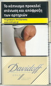 Paquete de Cigarrillos: Davidoff Gold 2021-2022 (Grecia(Davidoff Gold ...