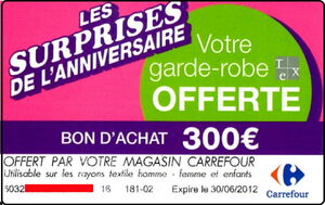 Gift Card: Les surprises de l'anniversaire (Carrefour, France(Carrefour ...