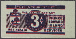 Stamp: Numeral and Coat of Arms of Prince Edward Island (Prince Edward ...