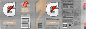 Drink Label: Gatorade Lime-Lemon Thirst Quencher (Gatorade Co., United ...