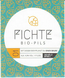 Drink Label: Fichte Bio-Pils (Gehölz Bräu Leipzig, Germany, Federal ...