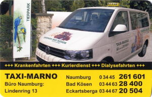 Pocket Calendar: Taxi-Marno (Germany, Federal Republic(Taxi) Col:BRD ...