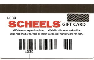 Gift Card: Colorful Scarves (Scheels, United States of America(Scheels ...
