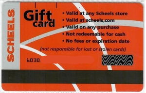 Gift Card: Giftcard $25 (Scheels, United States of America(Scheels) Col ...